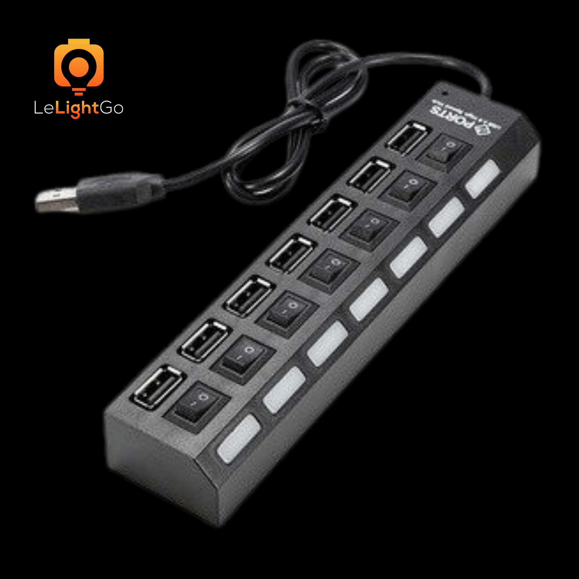 USB Hub with Switch for Light kits – LeLightGo